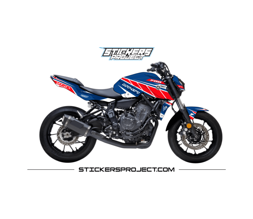 Order Yamaha MT07 2021 Graphic Kit - Red & Blue